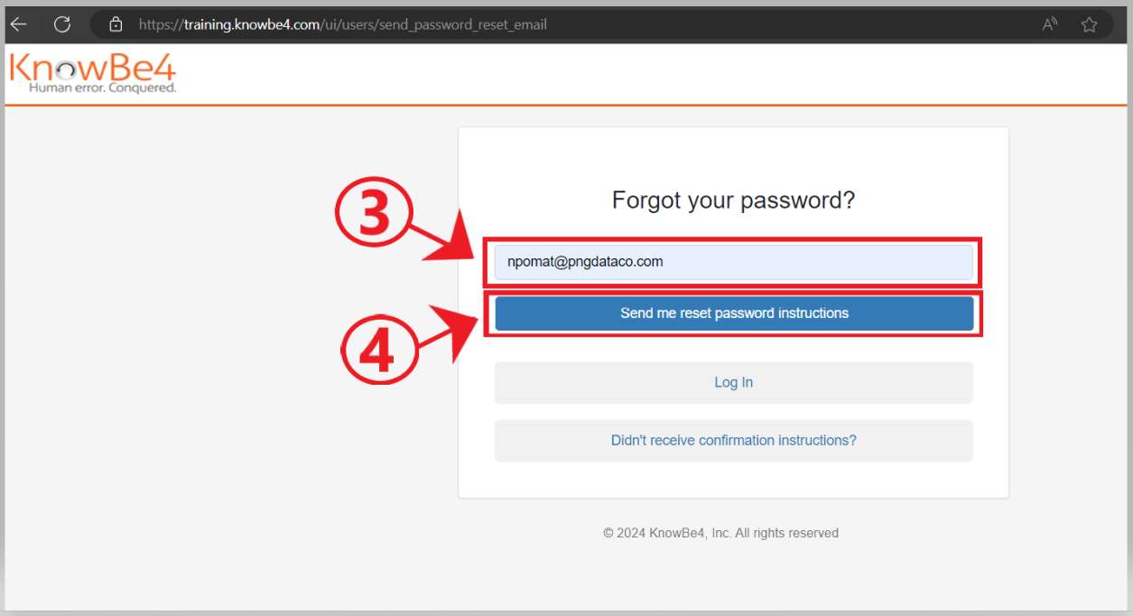 PNG DataCo Limited Knowledge Base - Password Reset Instructions